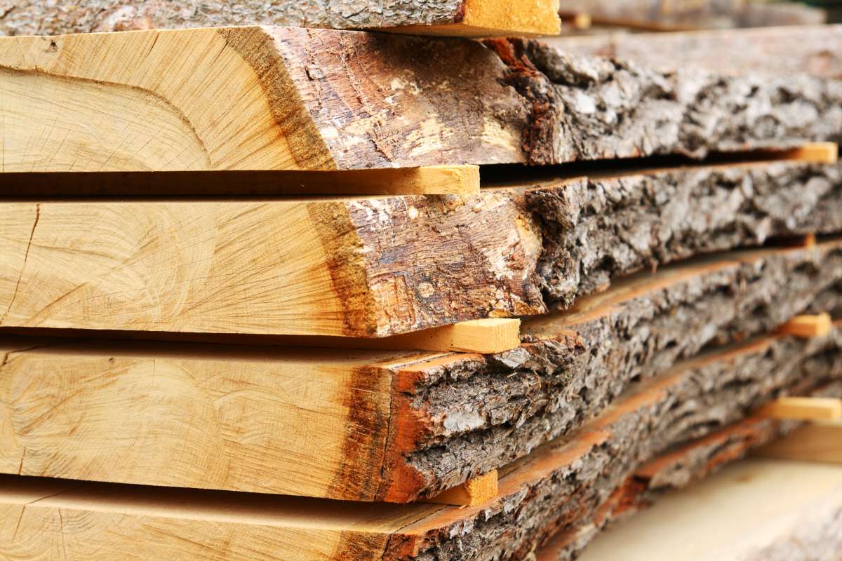 Eiche Bohlen unbesäumt 52 mm | Holz-Wohnen-Garten.de